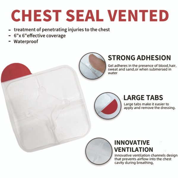 Emergency Equipment Chest Seal Vented Non Vented Medical Chest Seals ...