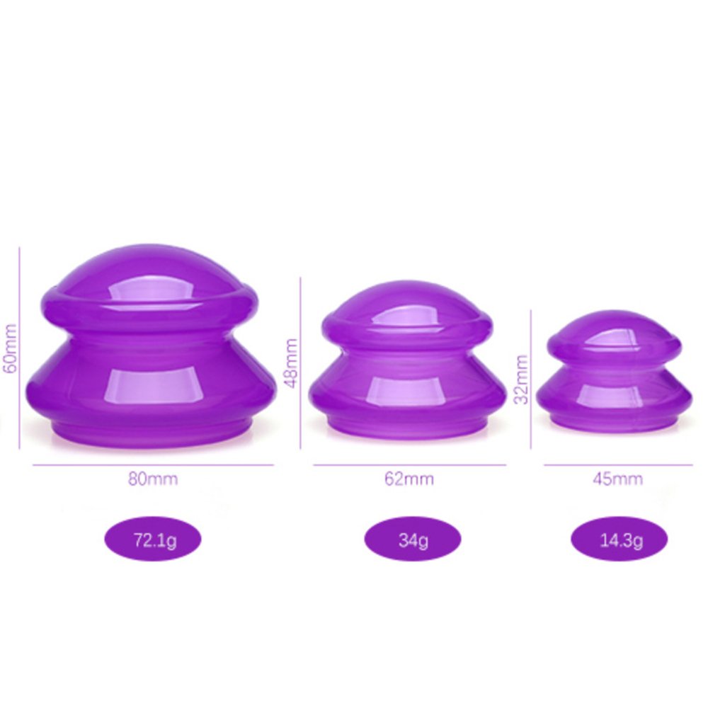 Cupping Therapy Sets Silicone Massage Cups Vacuum Suction Cups For Body ...