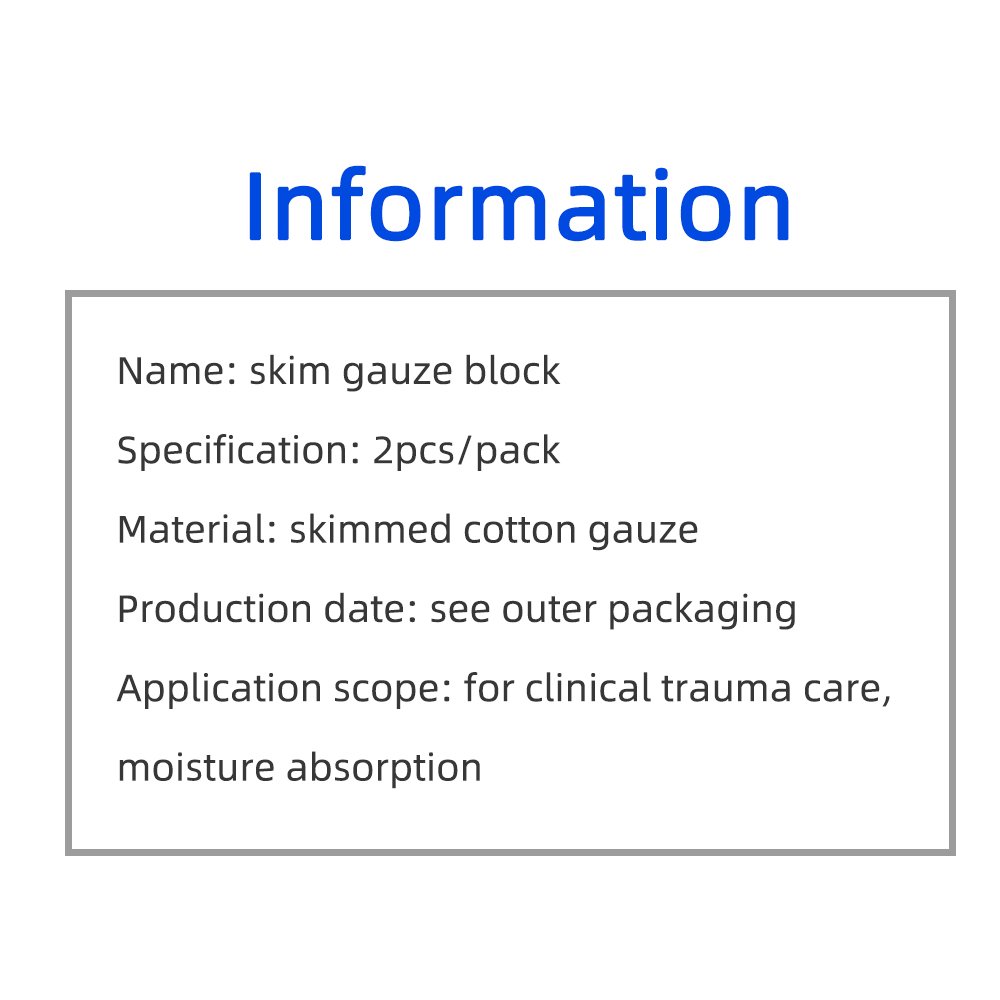 Sterile Medical Gauze Block Disposable Disinfection Dressing Wound Care ...